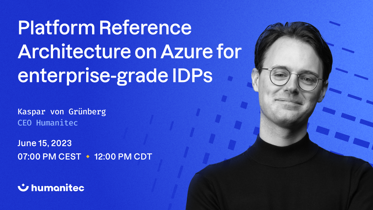 Webinar: Platform Reference Architecture on Azure for enterprise-grade IDPs